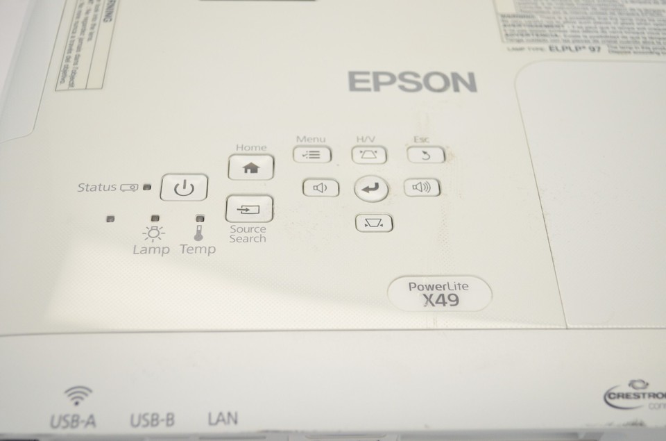 Epson PowerLite X49 3600 Lumens Home Theater XGA 3LCD Projector Under ...