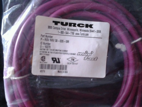 Turck elektronik mini fast cable connector p-rsv rkv 30-026-5m u-15370 ...