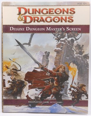 D&D 4e Deluxe Dungeon Master's Screen VG++ Staff WotC | eBay