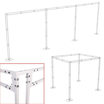 9m x 3m Double Drape Wedding Backdrop Stand Metal Flower Curtains Stand ...