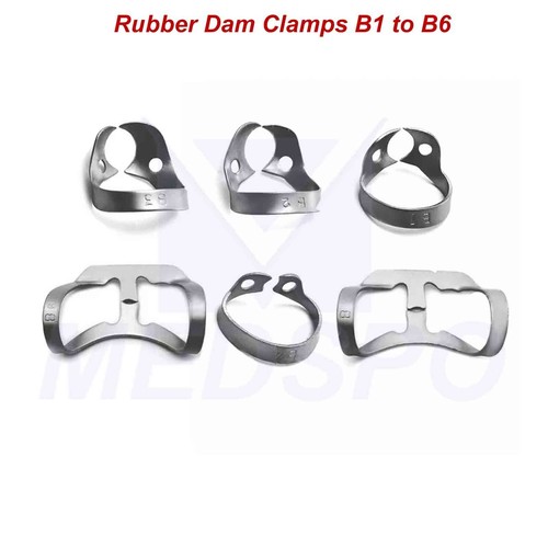 Endodontic Rubber Dam Clamps B1toB6 Brinker Lower Upper Anterior Clamp ...