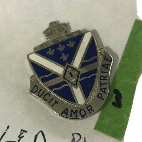 WWII 131st Infantry Regiment Ducit Amor Patriae DI Unit Crest Pin (#3 ...