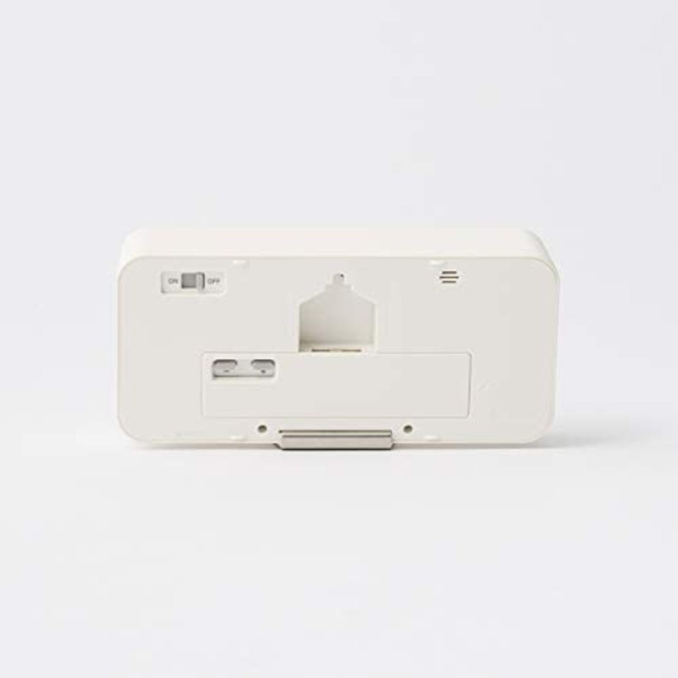 MUJI Digital Clock Alarm White MJ-DCMW1 1583 Medium size New from Japan ...
