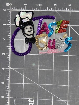 Vintage Taste Bud’s Etc. Logo Food Restaurant Sequins Beads Patch ...