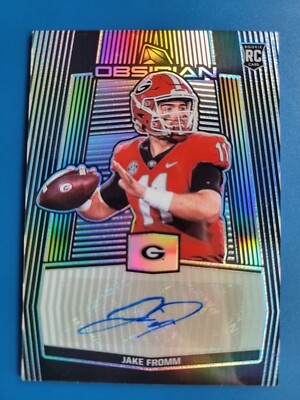 Jake Fromm 2020 CHRONICLES DRAFT "OBSIDIAN" RC AUTO #D /49 GEORGIA ...