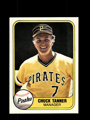 Pittsburgh Pirates Chuck Tanner #367 Fleer Baseball Near Mint or Better ...