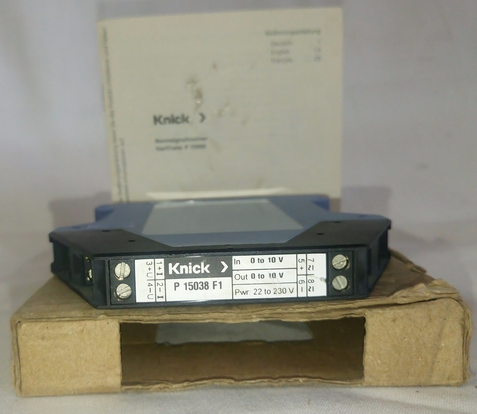 Knick P 15038 F1 DC Isolated Standard Signal Amplifier for sale online ...