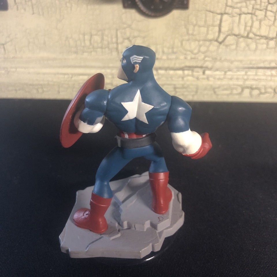 Disney Infinity Captain America W/ Crystal Marvel Avengers WiiU PS4 ...