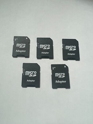 5x Micro Center Adapter Micro SD SDXC SDHC TF Class 10 Memory Card ...