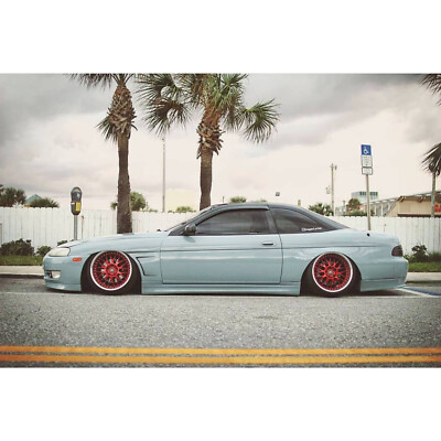 KBD Body Kits AC Style Polyurethane Side Skirts Fits Lexus SC SC300 ...