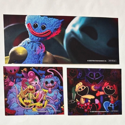 POPPY PLAYTIME POP UP STORE Limited sticker set of 3 | eBay