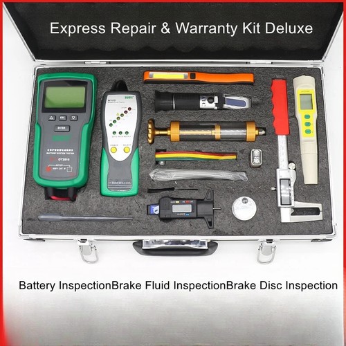 Auto Repair Inspection Tool Kit Brake Fluid Tire Tread Gauge Fault ...