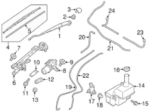 MITSUBISHI Genuine OEM Motor, Windshield Washer Mirage (MMTH) 2012/07 ...
