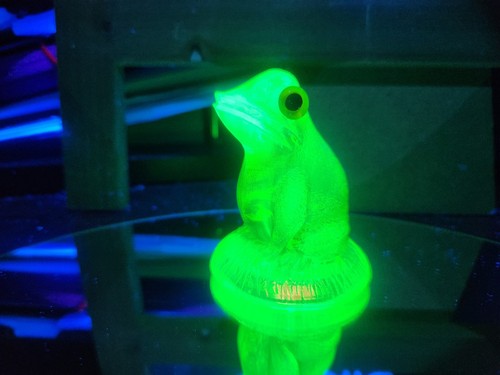 1990s Summit Art Glass Yellow Uranium Vaseline Frog | eBay