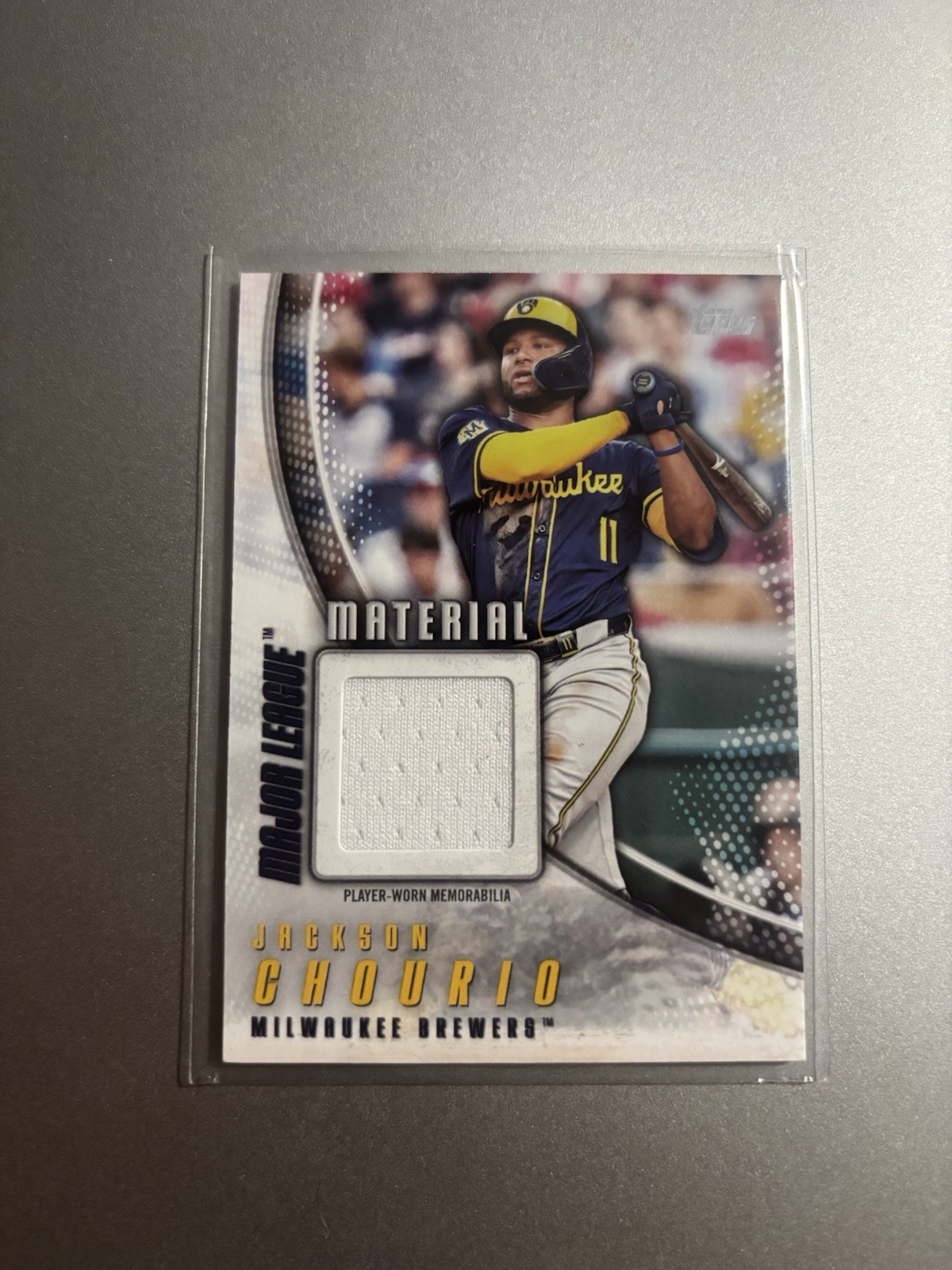 2025 Topps Series 1 - Jackson Chourio -Major League Material Jersey ...