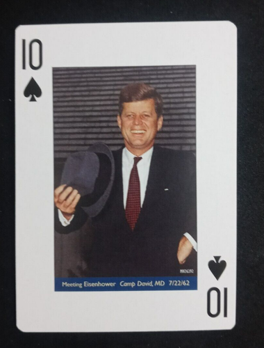 2004 JFK John F Kennedy Playing Card 10 Spades | eBay
