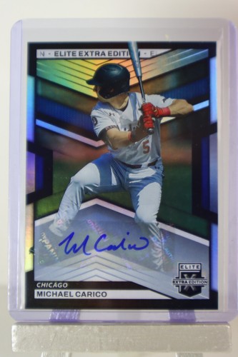 MICHAEL CARICO 2023 PANINI ELITE EXTRA EDITION BLACK RC AUTO #84 | eBay