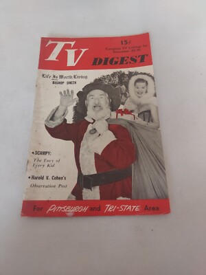 1952 December 20-26, TV Digest Magazine, Bishop Sheen Life Is Worth ...