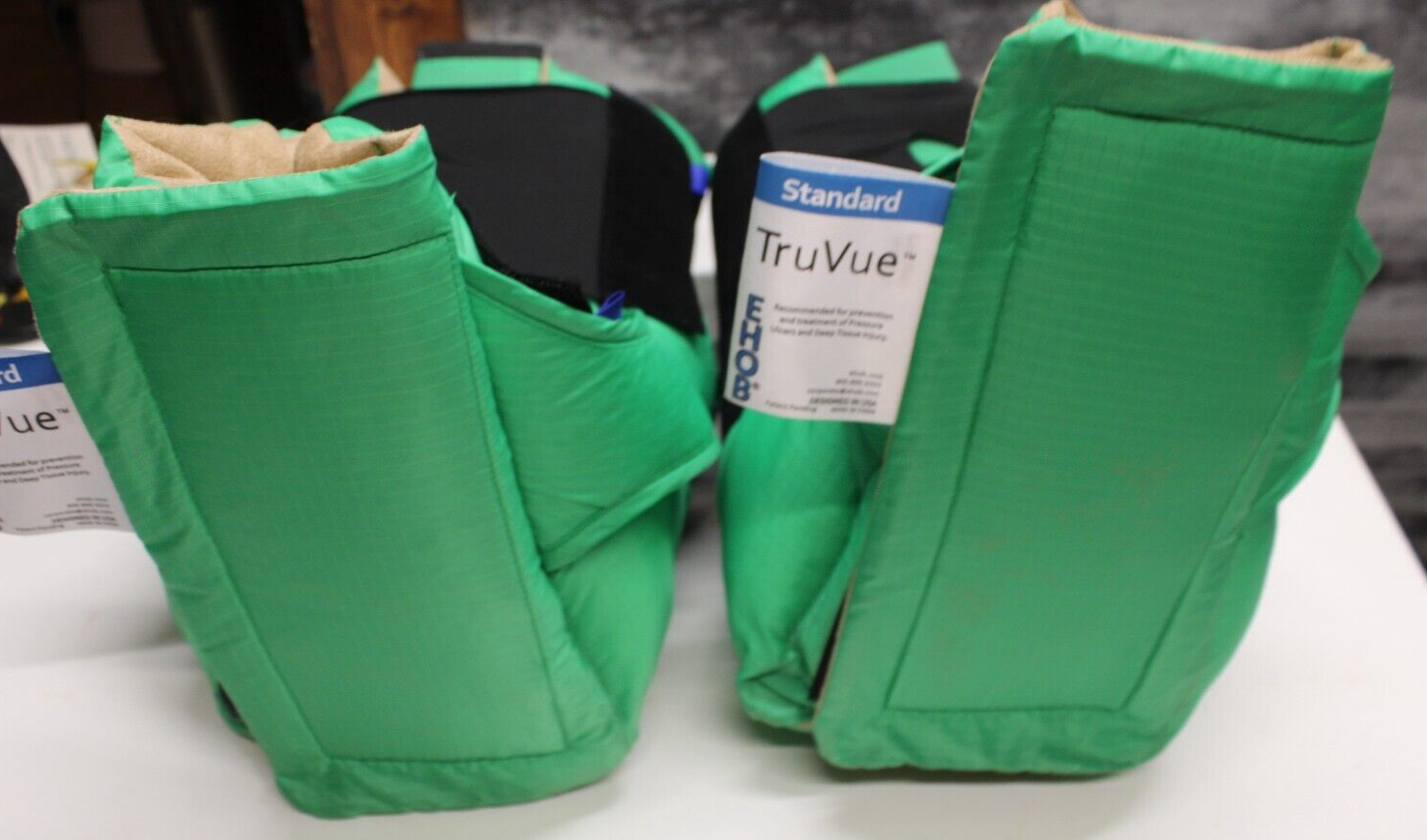 EHOB TruVue Heel Ulcer Protector Boot Green Made in the USA with Wedges ...
