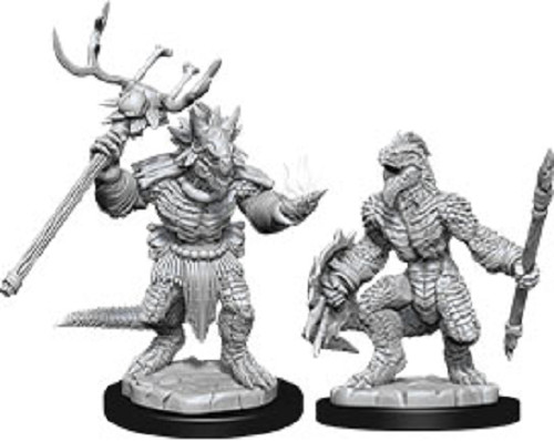 W12 Lizardfolk & Shaman 90074 Nolzur's Marvelous Miniatures D&D Minis