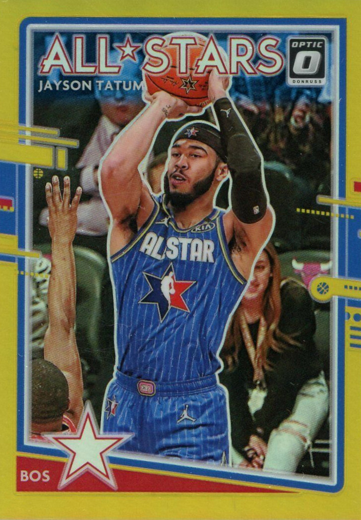 2020-21 Panini Donruss Optic - All-Stars Gold Prizm #10 Jayson Tatum ...