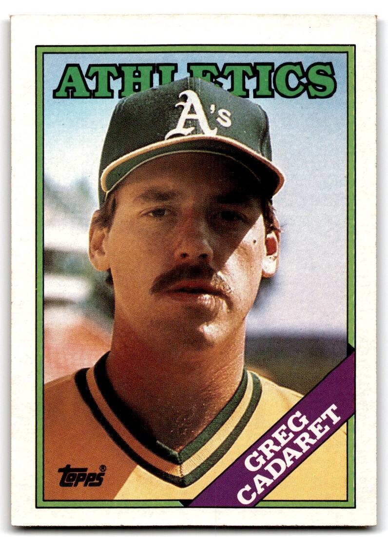1988 Topps Baseball Card Greg Cadaret Oakland Athletics #328 | eBay