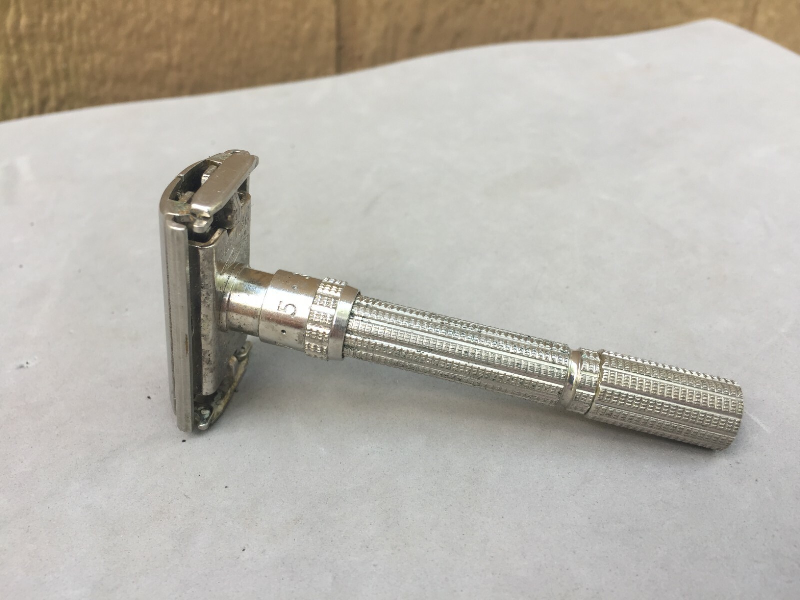 Gillette Safety Shaving Razor H3 Date Code Vintage Adjustable 1-9 ...