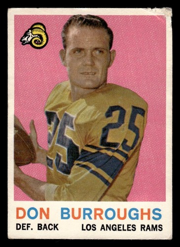 1959 Topps Football #59 Don Burroughs PR *e1 | eBay