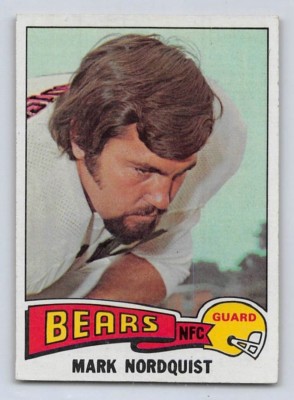 1975 MARK NORDQUIST - Topps Football Card - # 337 - CHICAGO BEARS | eBay