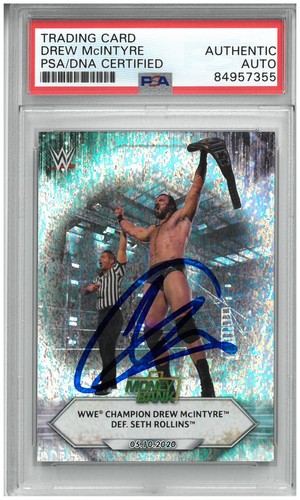 DREW MCINTYRE SIGNED AUTOGRAPH SLABBED WWE 2021 TOPPS CARD PSA DNA | eBay
