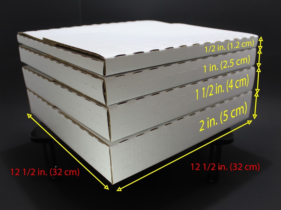 25pk White Carton Multidepth Bookfold Mailers- Pick a Size (imperial ...