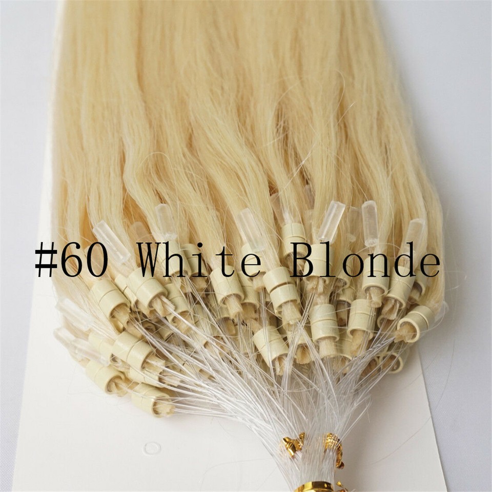 Micro Beads Hair Extensions Micro Ring Loop Tip Remy Human Hair Full ...