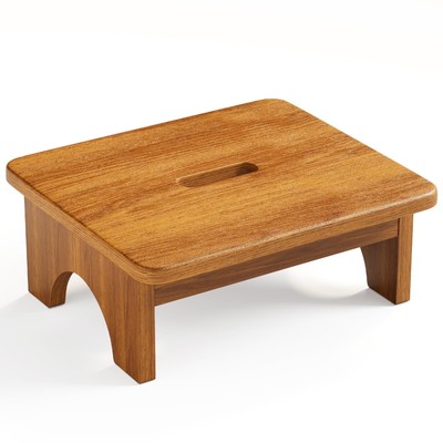 Wooden Step Stool 6.5" Acacia Wood Step Stool Step Stools for Adults ...