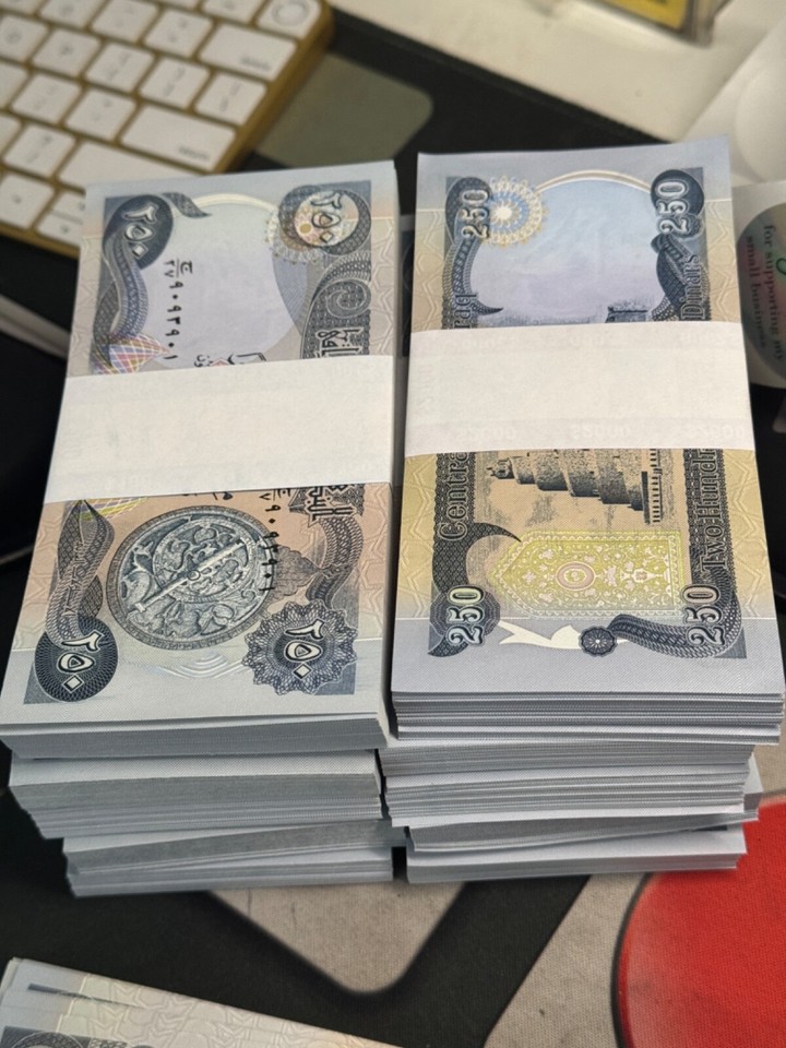 Authentic Iraqi Dinar Currency, 250 Banknote CIRCULATED, IQD Money ...
