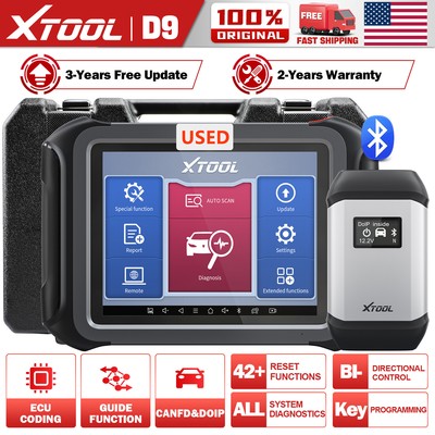 XTOOL Used D9 Auto All System Diagnostic Key Programming Bi-Directional Control | eBay