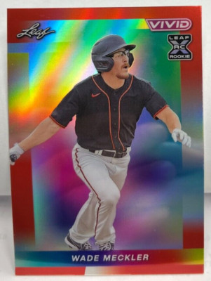Wade Meckler 2023 Leaf Vivid XRC #97 RED Prismatic #d 1/8 - SAN ...