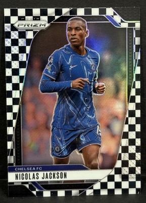 2024-25 Prizm EPL Premier League Chelsea Nicolas Jackson Checkerboard ...