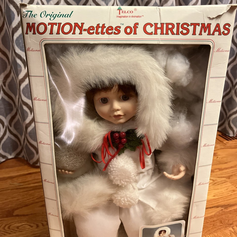 Telco Motion-Ettes of Christmas Eskimo Girl Animated and Illuminated ...