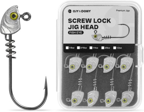 Fishing Swimbait Jig Heads with Screw Lock Hooks | eBay