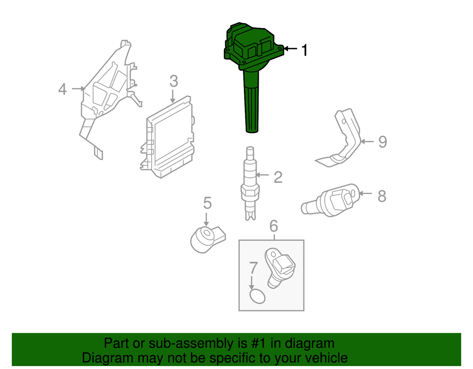 Genuine Nissan Ignition Coil 22448-EY00A | eBay