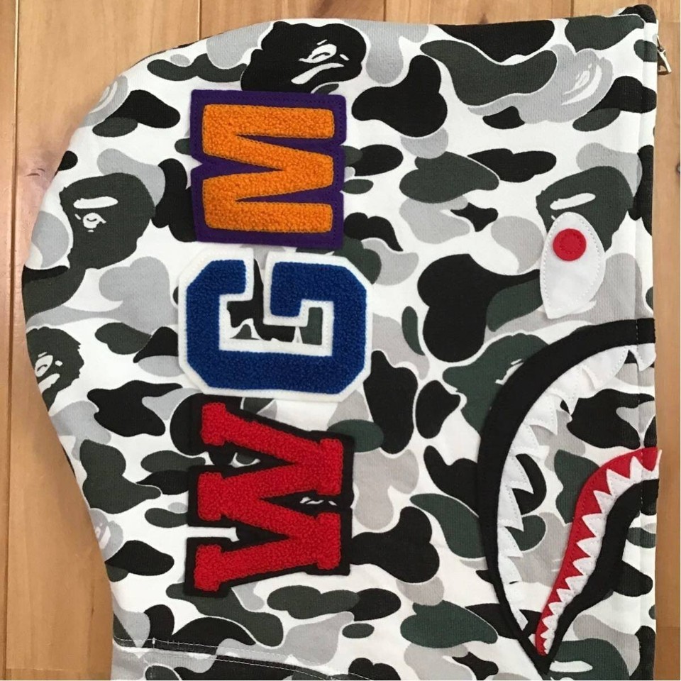 BAPE Kyoto city camo shark full zip hoodie NIGO A Bathing Ape Size S | eBay