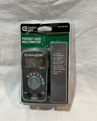 Digital Multimeter True RMS Model 1001 826 403 Pocket Size Commercial ...