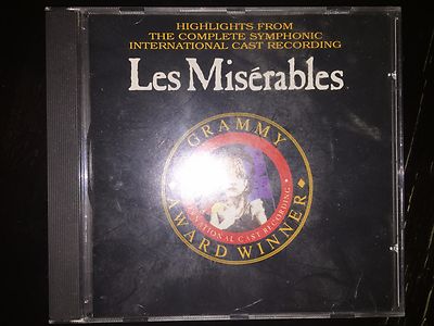 Les Miserables Music CD (Highlights from Complete Symphonic Int'l Cast ...