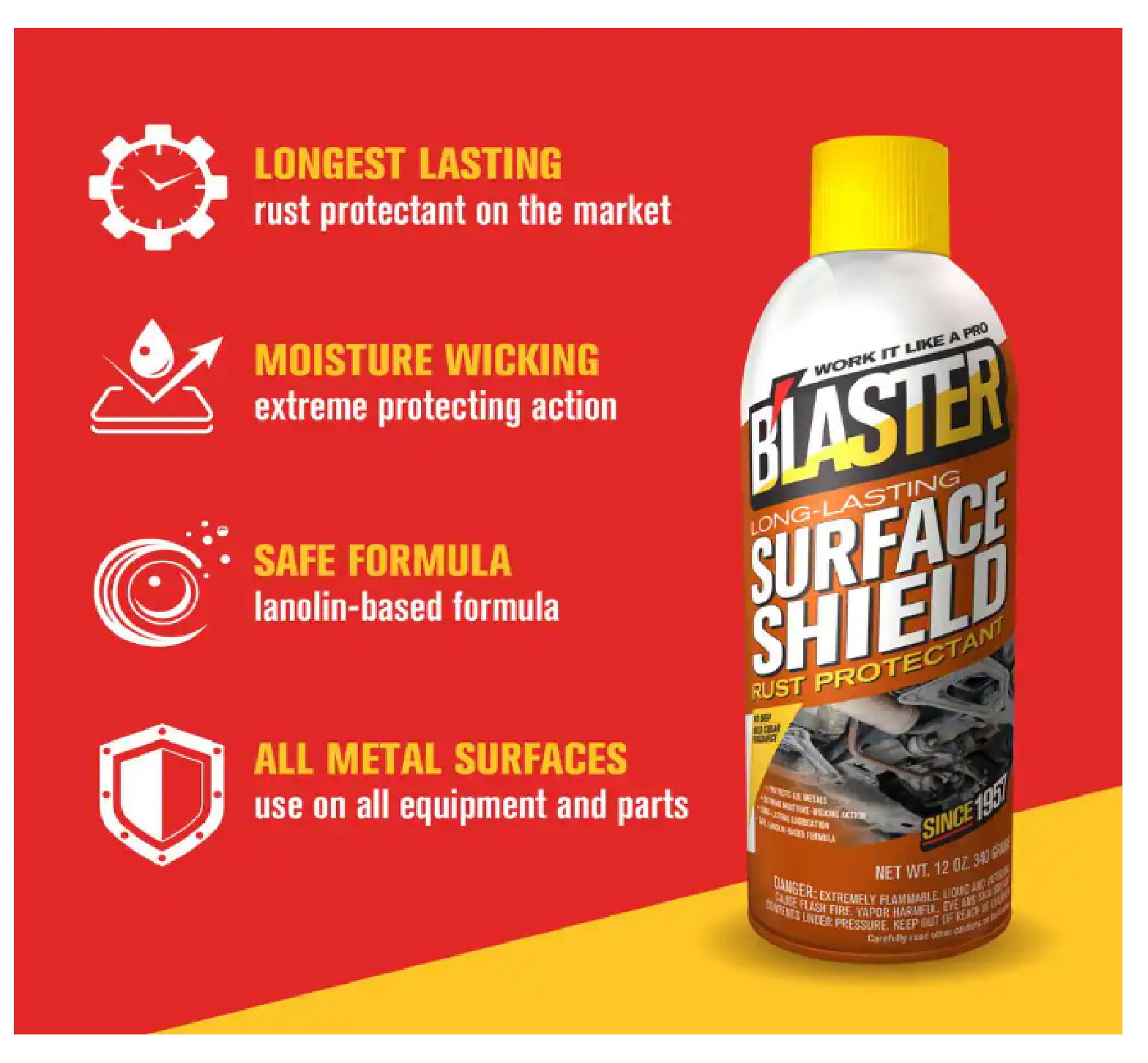 Blaster Surface Shield Corrosion Protection Long Lasting 12 Oz. Spray Pack Of 6 | eBay