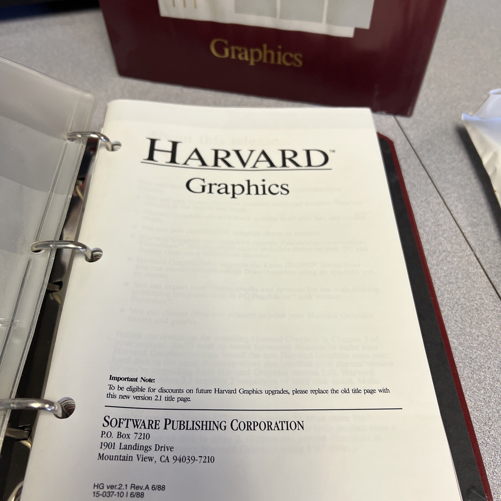 1987 IBM Software Harvard Graphics Version 2.1; 5 1/4 & 3 1/2 Disks ...