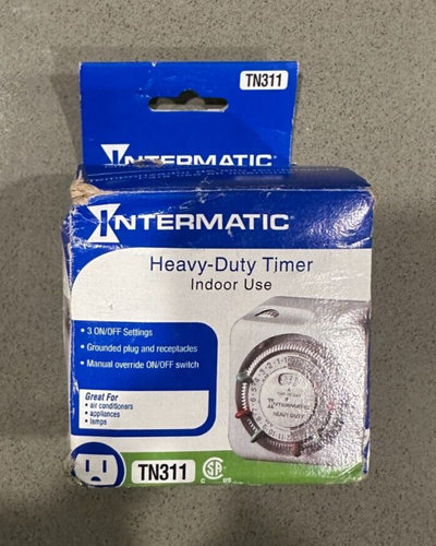 Intermatic Tn311 Heavy Duty Indoor Timer 3 On/off Settings for sale ...
