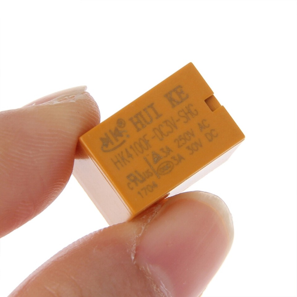 Power Relay 3A HK4100F-DC3V 5V 9V 12V 24V-SHG PCB 6 Pins SPDT General ...