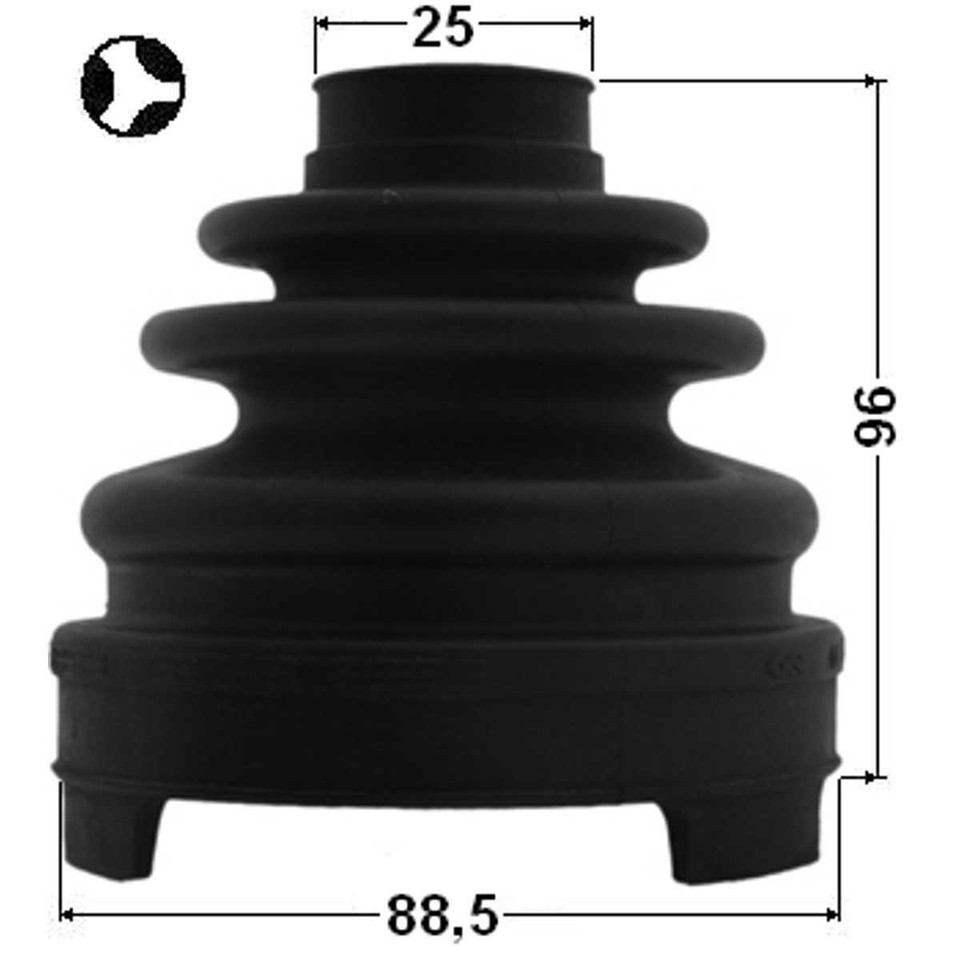 CV Joint Boot Kit-XLE, Auto Trans, 4-Wheel ABS Febest 0215-Z51T ...