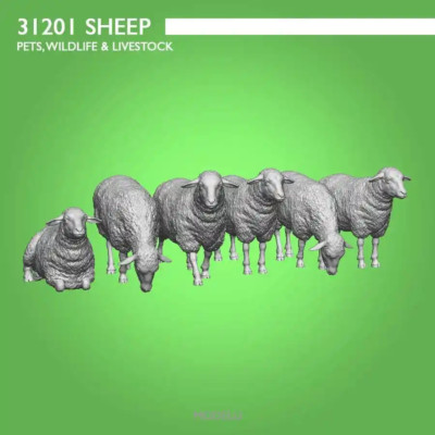 MODELU OO Gauge Sheep (X6) | eBay UK