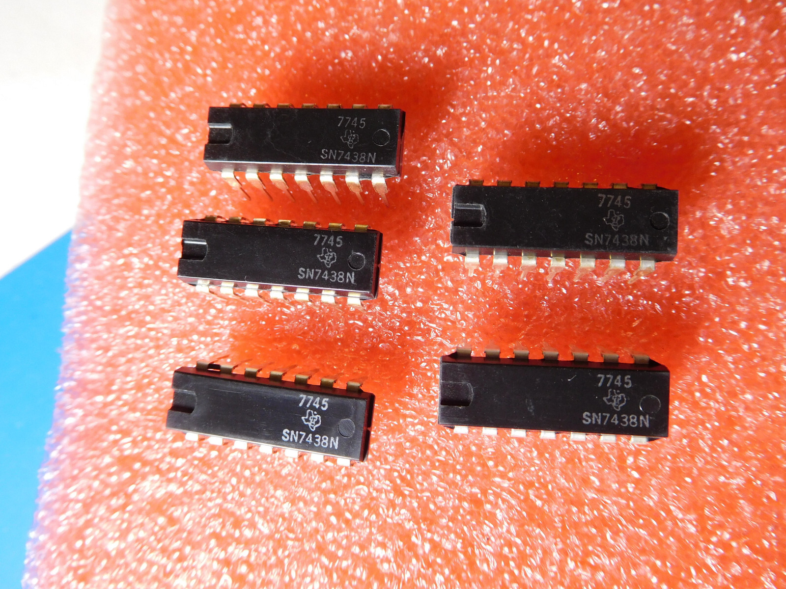 Lot of 5: 7438 DIP IC vintage 1977 - NOS. USA Seller, fast ship! TESTED ...